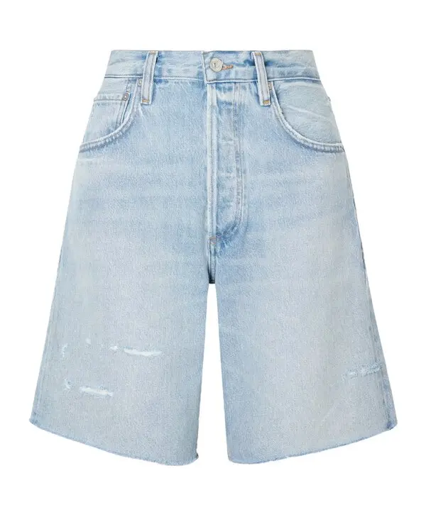 Citizens Of Humanity Ayla Frayed Denim Shorts - No