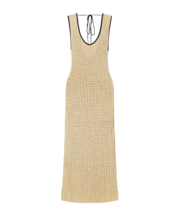 SIR. Ellinor Open-knit Cotton Dress