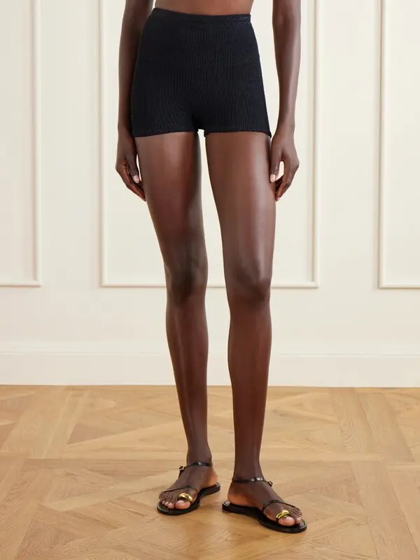Hunza G Crinkle Cotton-blend Original Shorts