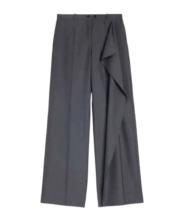 JIL SANDER Fil-à-fil Wool Trousers