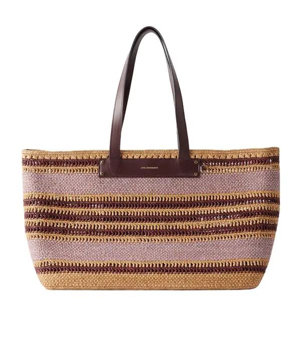 ANYA HINDMARCH Striped Raffia Tote