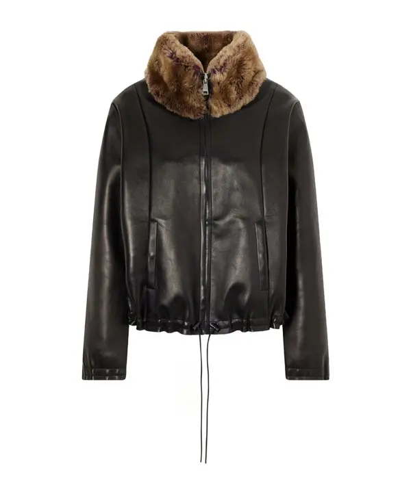Stouls So Linda Shearling-trimmed Leather Jacket - No