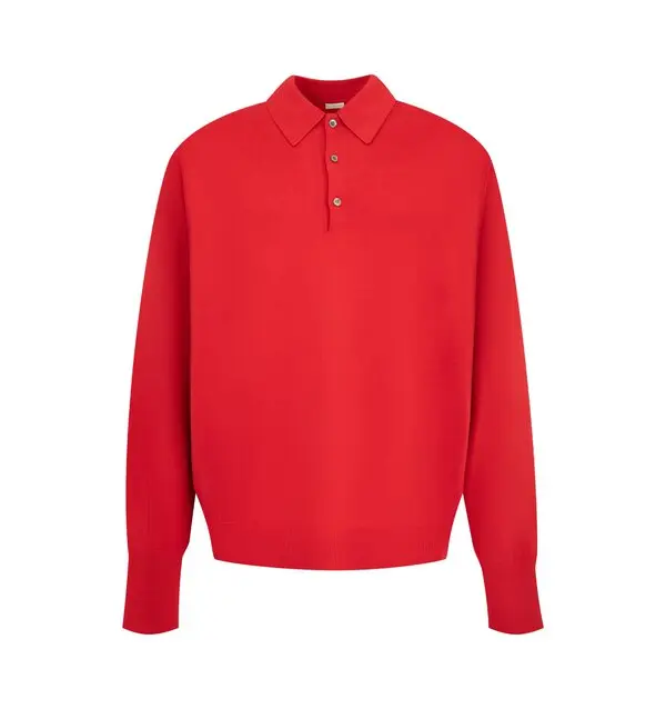 A.PRESSE Long-sleeve Polo Shirt