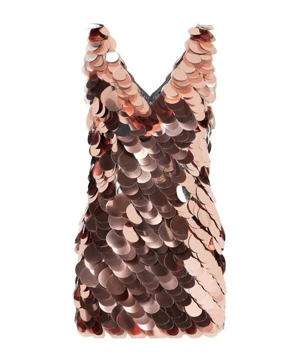 Rabanne Sequin-paneled Mini Dress