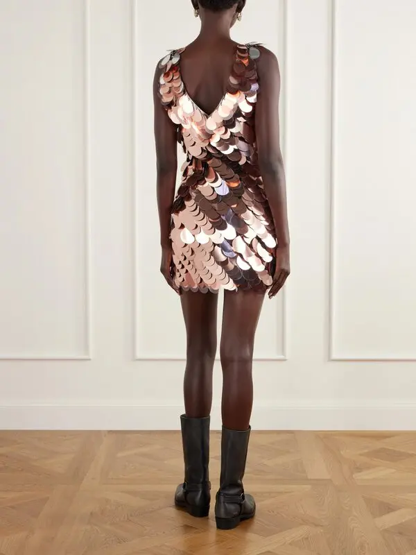 Rabanne Sequin-paneled Mini Dress