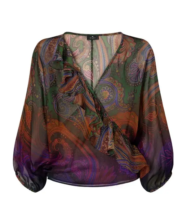 Etro Paisley-printed Silk Blouse