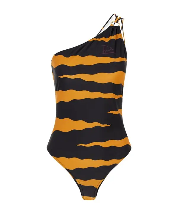 Emilio Pucci One-shoulder Printed Swimsuit - No