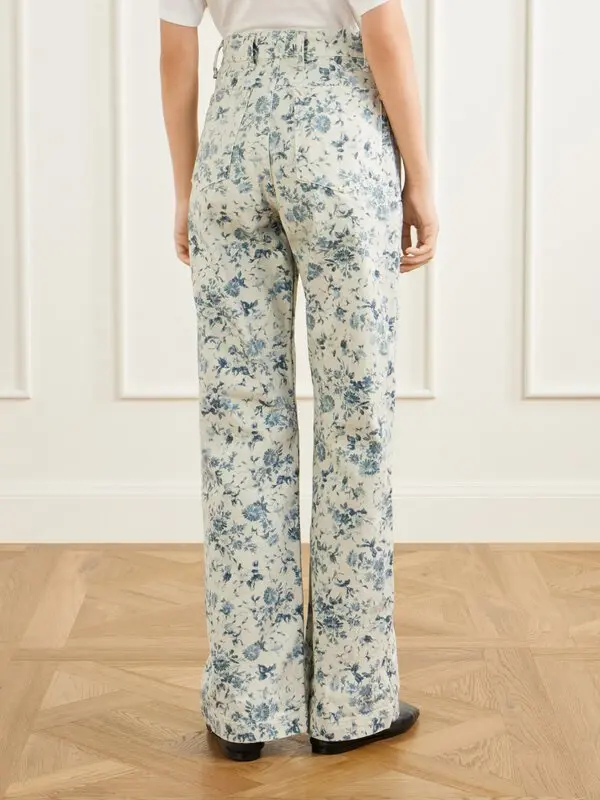 Ralph Lauren Vintage High-waisted Wide-leg Jeans