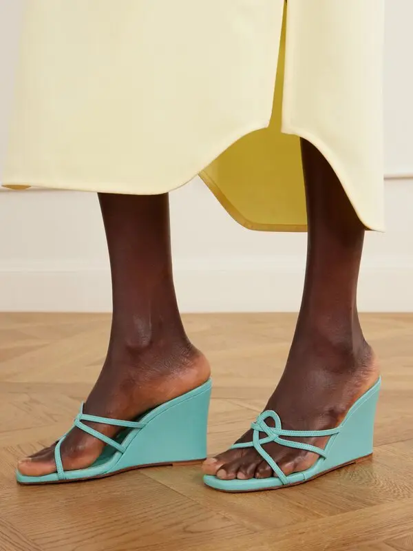 MARYAM NASSIR ZADEH Leather Wedge Sandals
