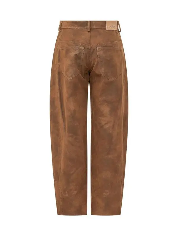 Isabel Marant Étoile Belky Logo Patch Barrel Fit Pants