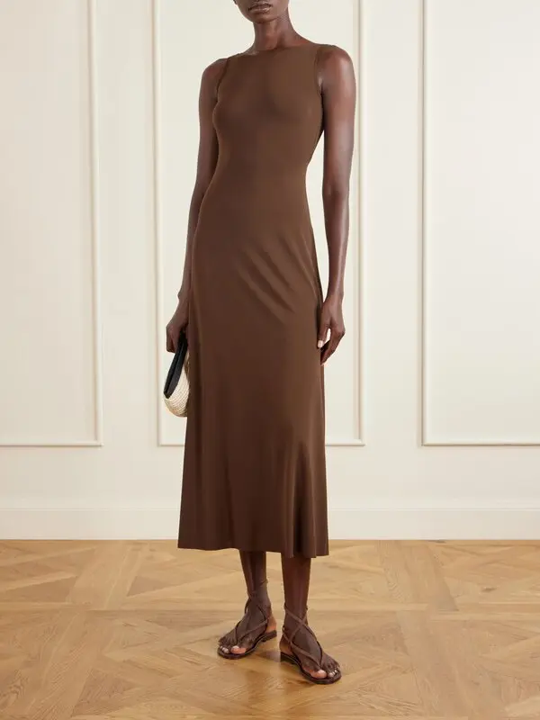 ERES Sculpture Backless Jersey Maxi Dress