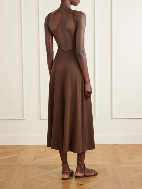ERES Sculpture Backless Jersey Maxi Dress