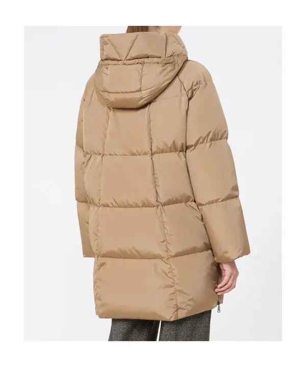 Max Mara Midi Parka In Water-repellent Taffeta