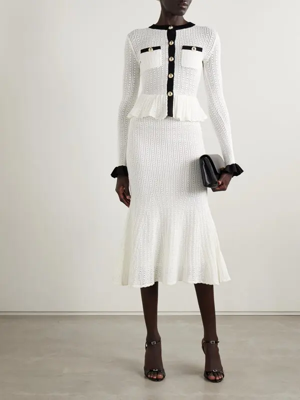 SELF-PORTRAIT Tiered Dress