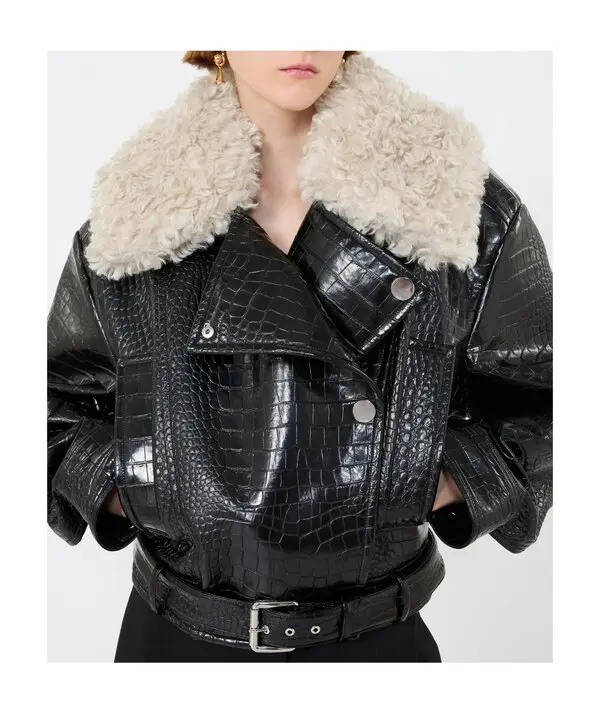 Sportmax Embossed Belted Jacket