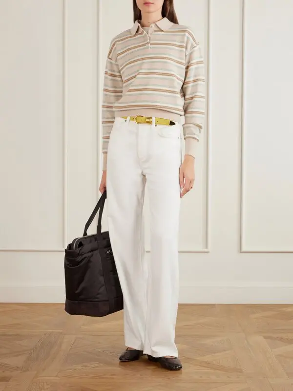 ANYA HINDMARCH Travel Leather-trimmed Shell Weekend Bag