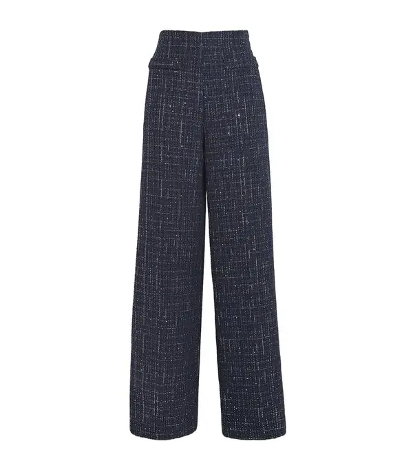 Sandro Tweed Flare Trousers