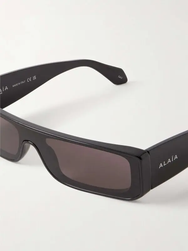 Alaïa Rectangular-frame Recycled-acetate Sunglasses