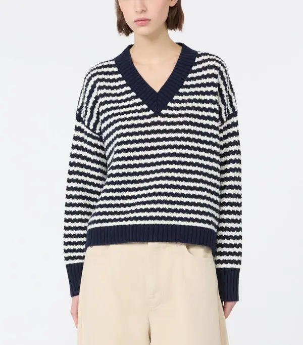 Max Mara Virgin Wool Stripe Sweater