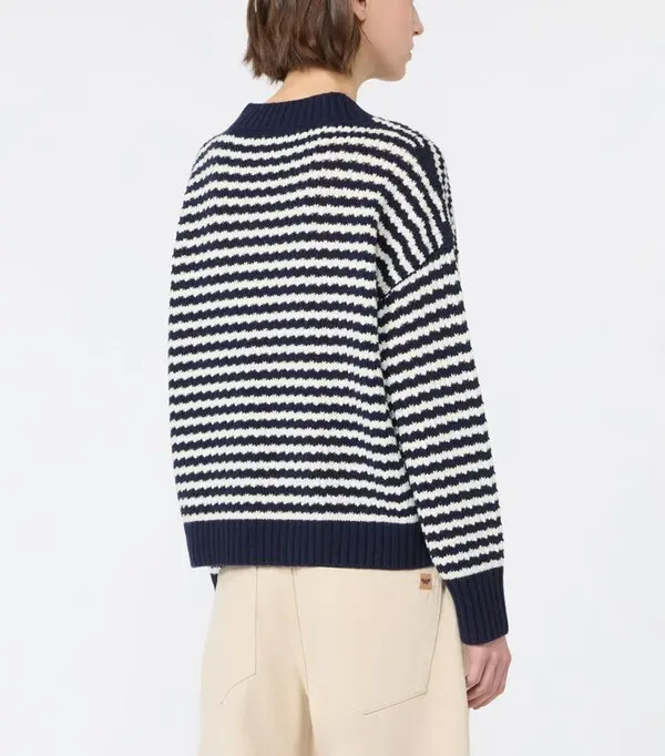 Max Mara Virgin Wool Stripe Sweater