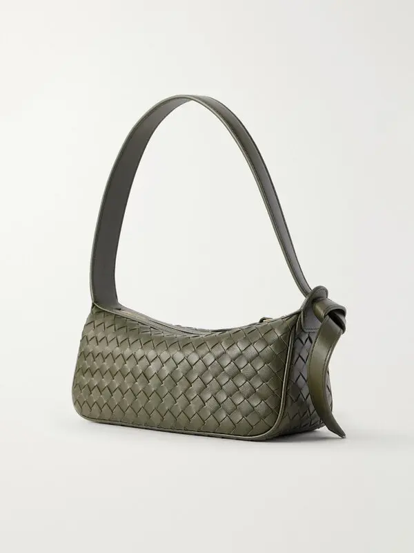 Bottega Veneta Nodo Intrecciato Leather Shoulder Bag