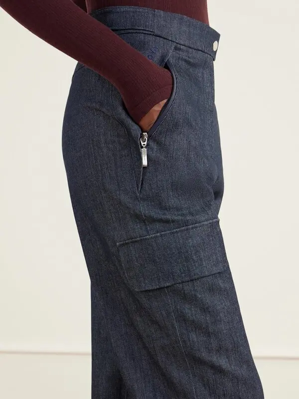 Cordova Zurs Denim-effect Shell Straight-leg Ski Pants - Blue
