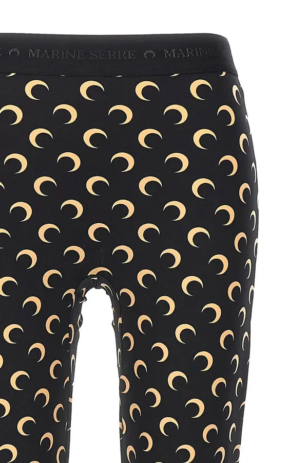 MARINE SERRE Crescent Moon-print Leggings