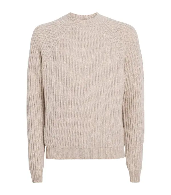 Sease Cashmere Ribbed Mock-neck Sweater