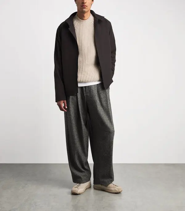 Sease Cashmere Ribbed Mock-neck Sweater