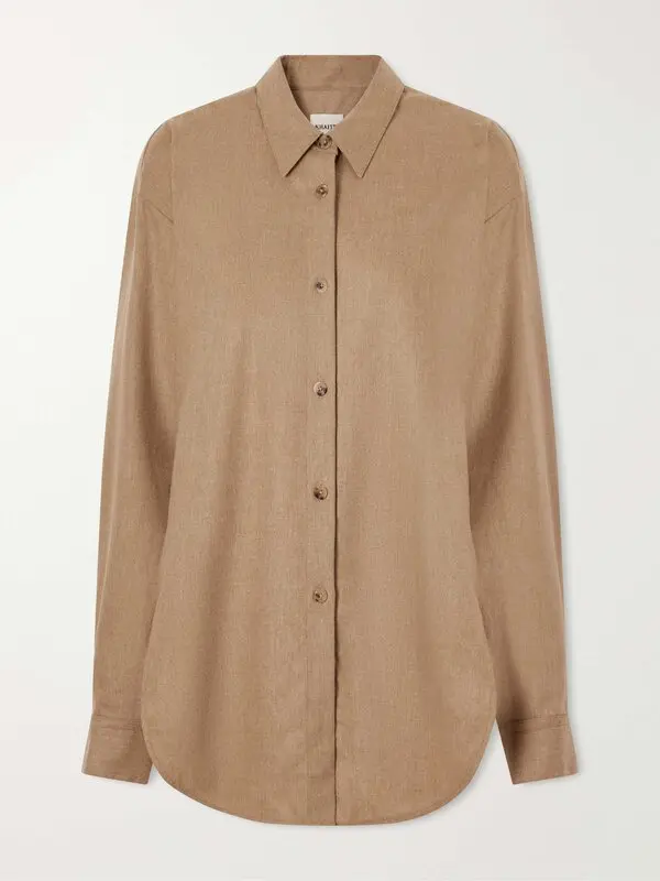 Khaite Goya Wool And Cashmere-blend Shirt