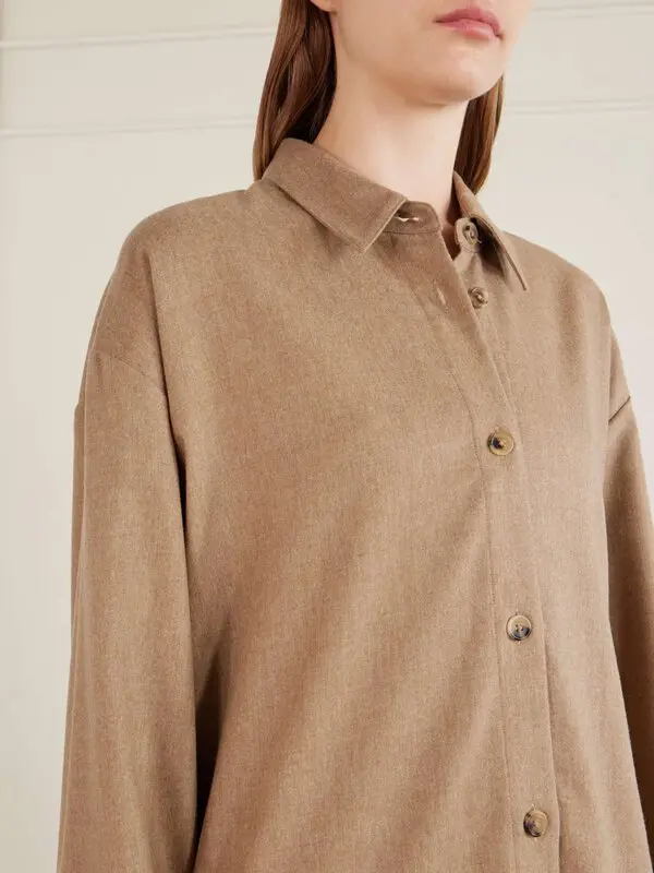 Khaite Goya Wool And Cashmere-blend Shirt