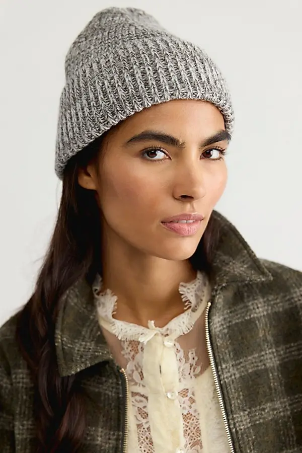 Free People So Marled Beanie - Heather Grey