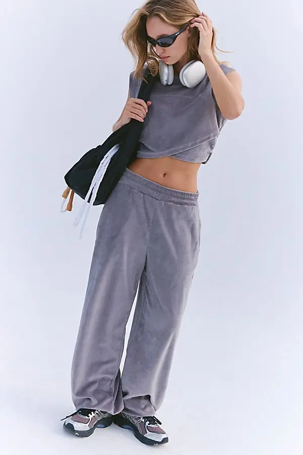 Free People Crossover Velour Set