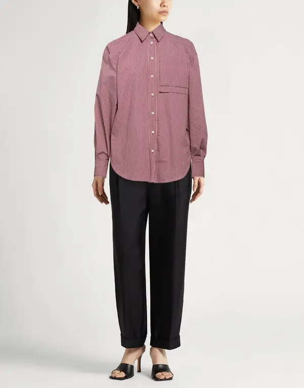 Brunello Cucinelli Shirt Burgundy Size Cotton, Polyamide