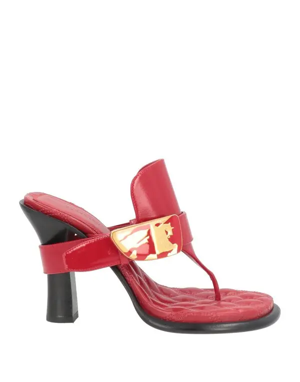 Burberry Thong Sandal Size Leather