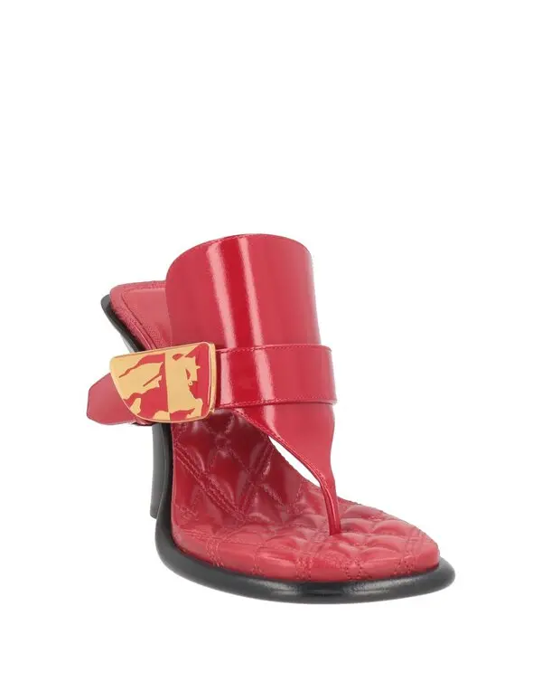 Burberry Thong Sandal Size Leather