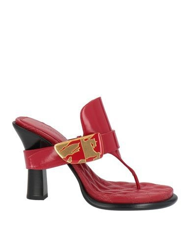 Burberry Thong Sandal Brick Size Leather - Red