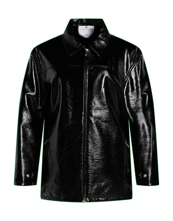 COURREGES Jacket Size Cotton, Polyurethane, Elastane