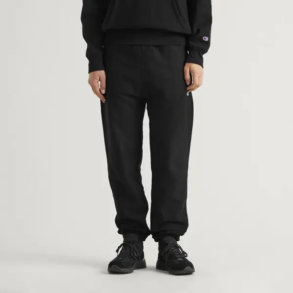 Champion Reverse Weave Cuffed Sweat Pants - Black