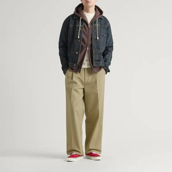 LARRIET Onder Pleated Ripstop Trousers