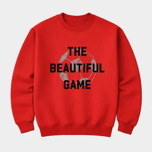 SIMPLY SAGE MARKET The Beautiful Game Varsity Sweatshirt - Red