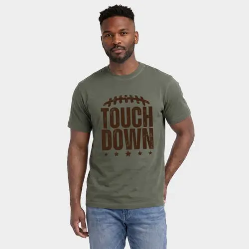 SIMPLY SAGE MARKET Touch Down Stars Garment Dyed T-shirt - Moss