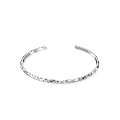 COEUR DE LION Open Spikes Bangle - Silver