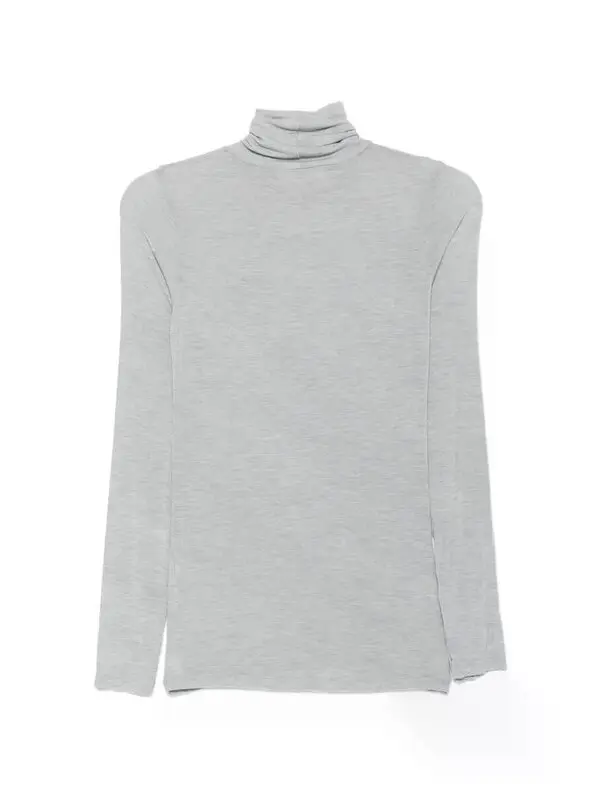 SOLOTRE Button-cuff Roll-neck Sweater