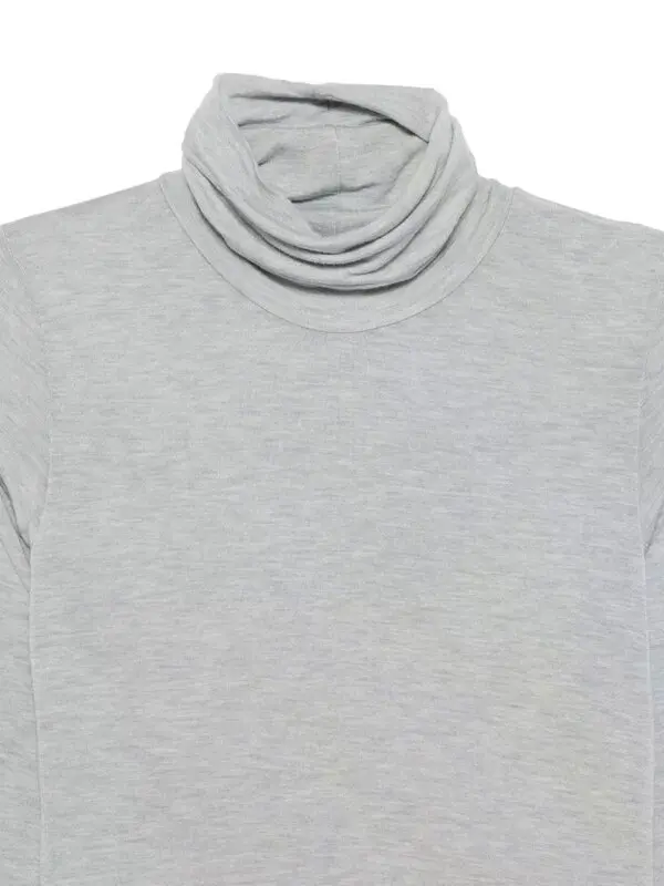 SOLOTRE Button-cuff Roll-neck Sweater