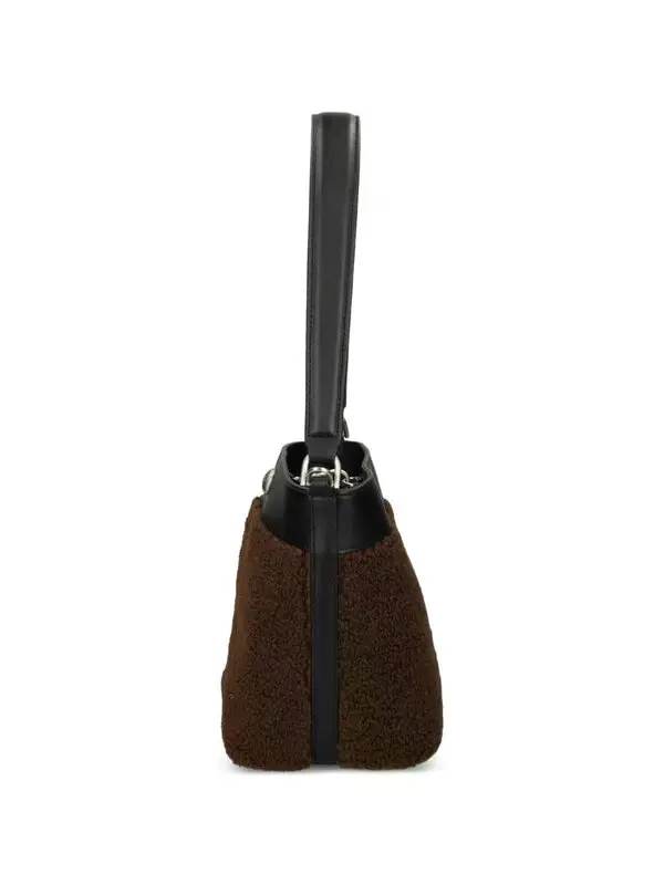 Lacoste Bliss Fleece-texture Logo-plaque Small Bucket Bag