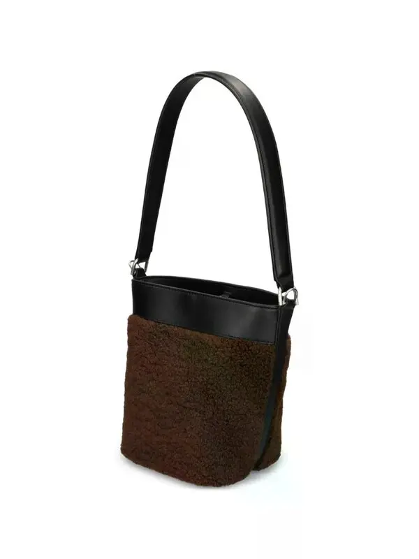Lacoste Bliss Fleece-texture Logo-plaque Small Bucket Bag