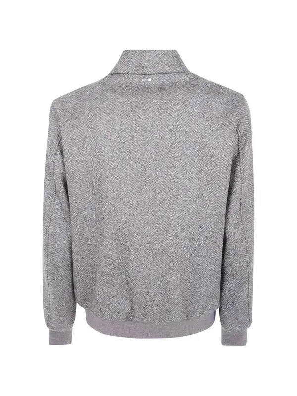 Herno Herringbone-pattern Wool Jacket