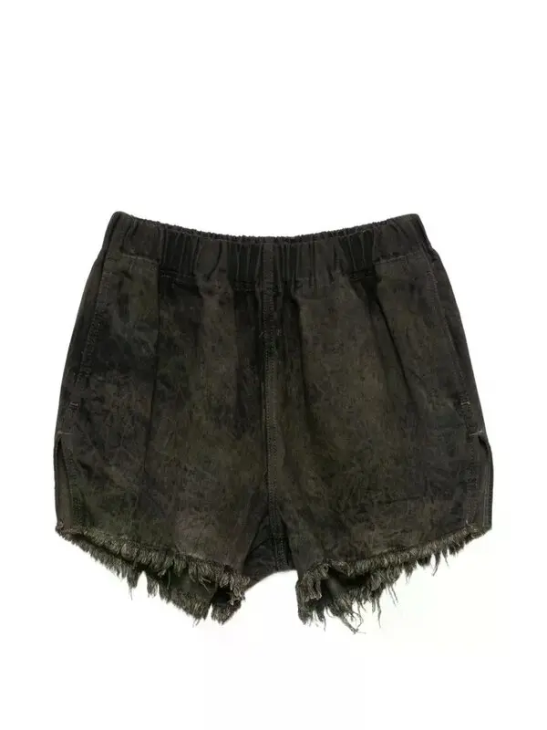 Rick Owens Faded Frayed Shorts - Grey
