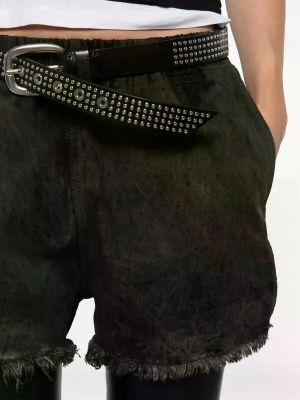 Rick Owens Faded Frayed Shorts - Grey